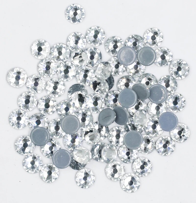 Кристалл AB стразы 2088, 16 граней, набор 8 больших + 8 SS20-- 1440pcs, 8big hotfix Crystal