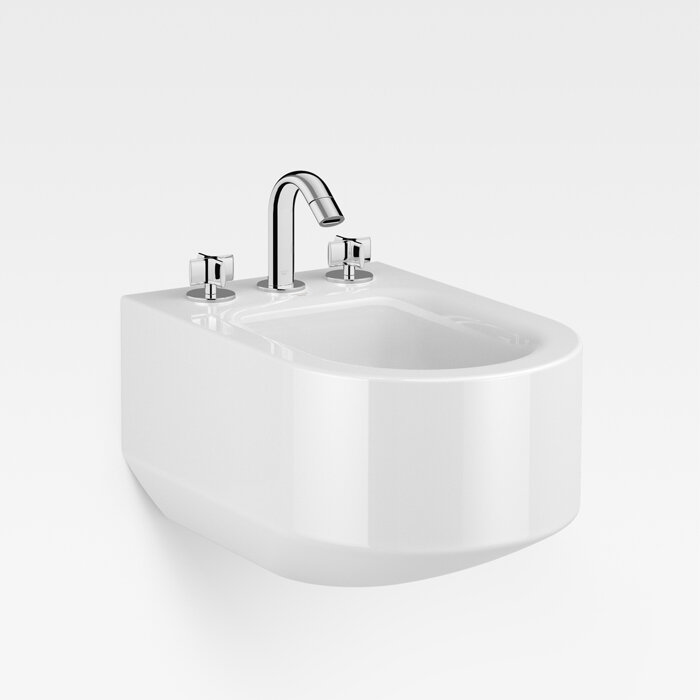 Armani Roca baia биде подвесное 56x38x30см с 3 отв. под смеситель, цвет: белый 7 3570 c 600 0 7.3570