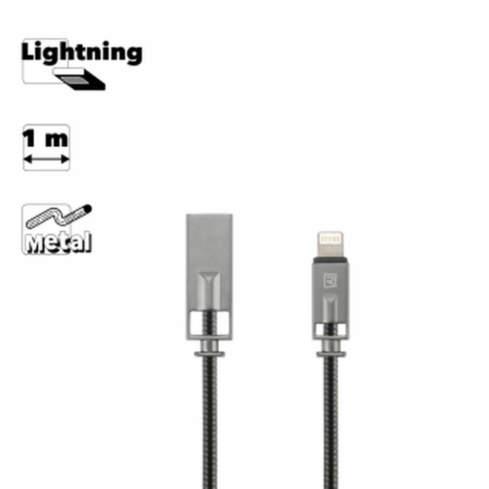 USB кабель Remax Royalty Series Cable RC-056i для смартфона Apple Lightning 8-pin, черный