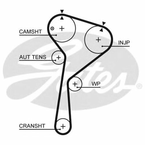 Зубчатый ремень Gates 5675XS для Infiniti Q30; Mercedes A-CLASS W176, W177, B-CLASS W246, W242, W247,