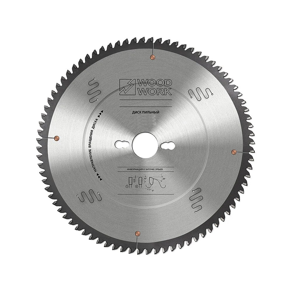 WOODWORK Диск пильный для алюминия 300x3.6x30hх96t a=-5 ftr 36.300.96