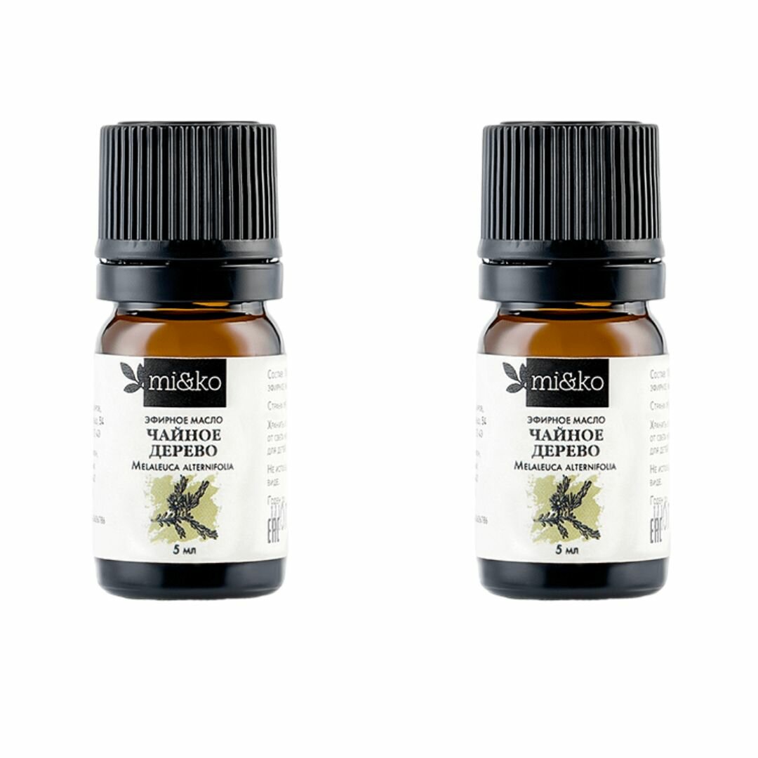 Mi&Ko Эфирное масло Чайное дерево 5 мл, органик 2 шт