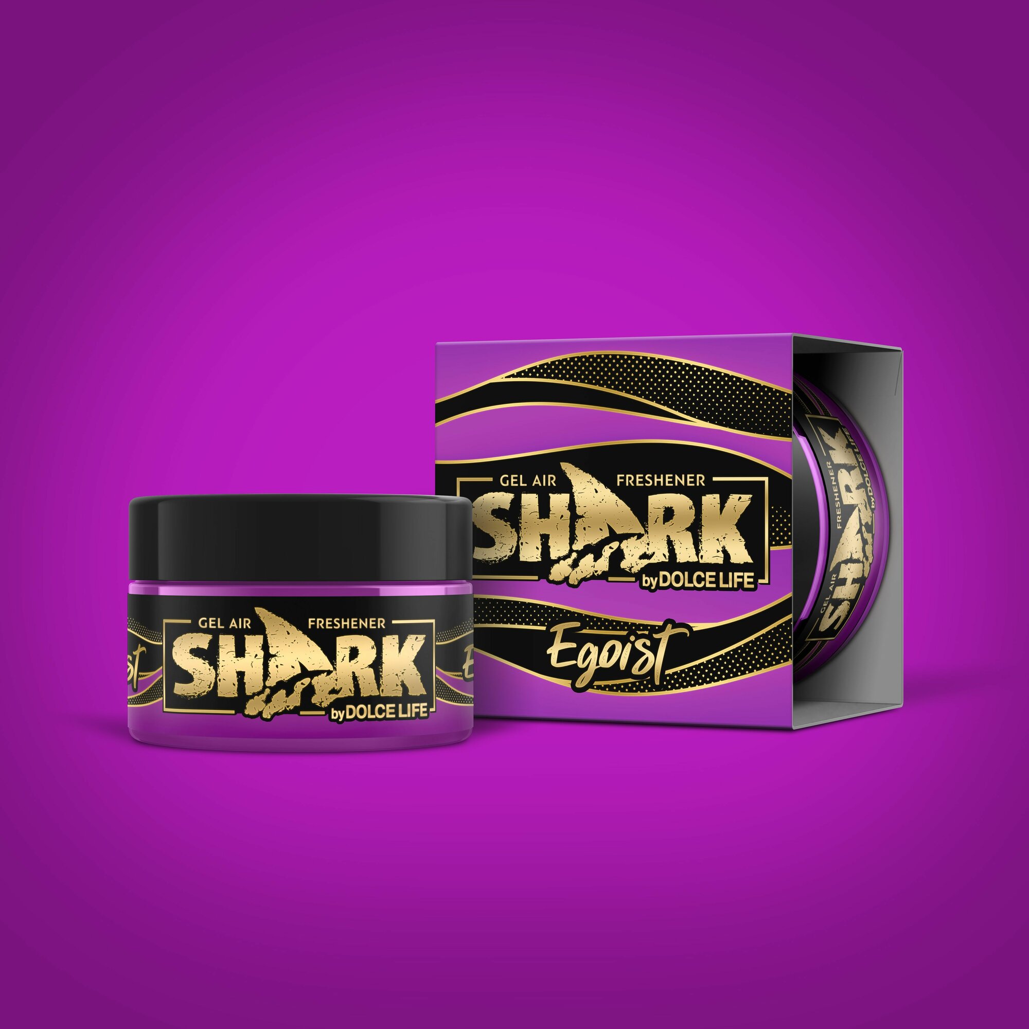 Ароматизатор на панель автомобиля (желеобразный) аромат: эгоист