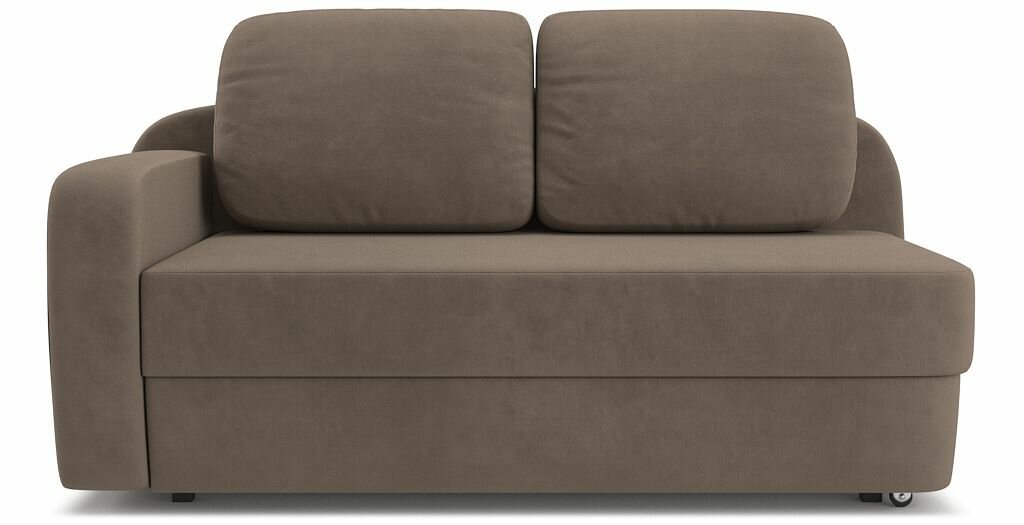 Кушетка, раскладная, PUSHE Альта, левый угол, коричневый Noel beige