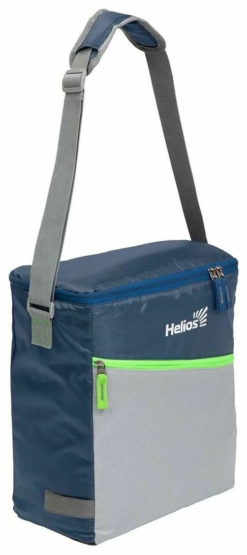Изотермическая сумка холодильник фирма Helios, HS-FYCB-101-20L, объем 20л, цвет синий/серый