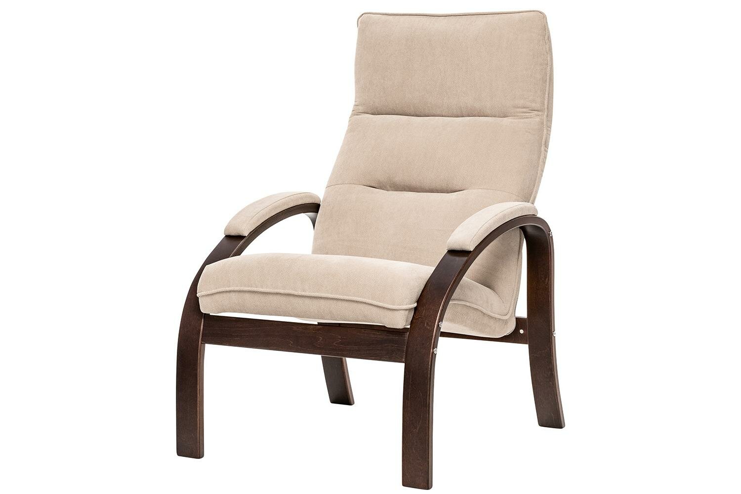 Кресло SCANDICA Leset Скаген, 67,5х111х74 см, обивка велюр, цвет бежевый