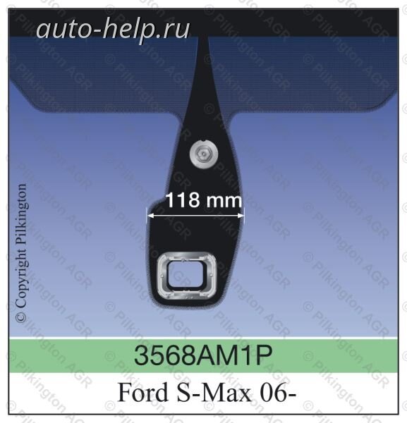 PILKINGTON FORD Лобовое ДД VIN Фиттинг acustic