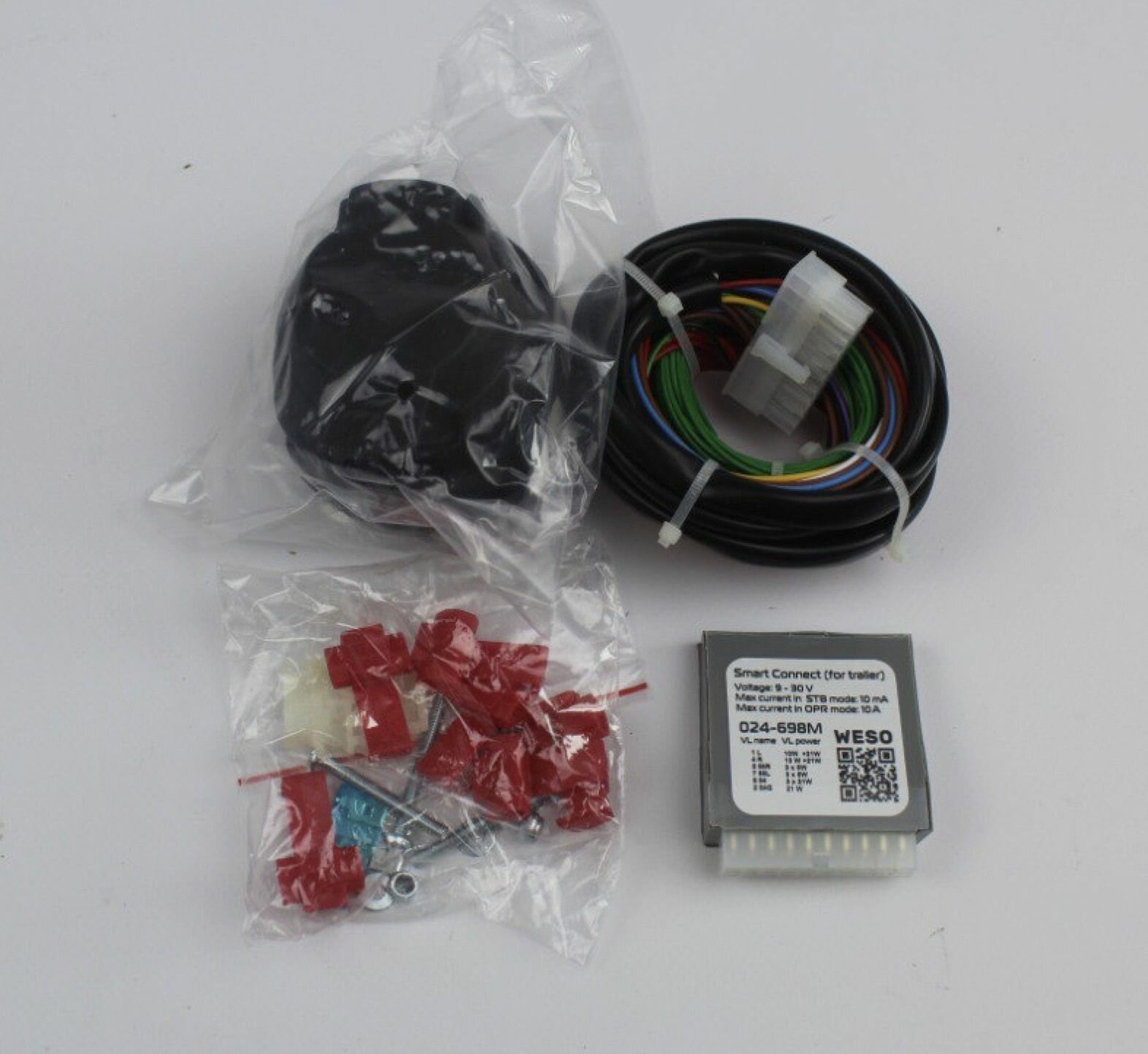 Электрика(универсальная) к фаркопу с блоком Smart Connect, WESO 024-698M (розетка 7-pin)