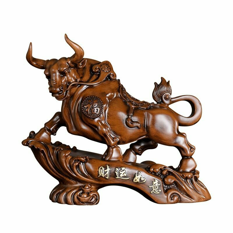 Украшение статуи быка, выдающего желаемое за действительное -KP