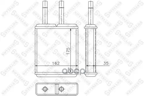 Радиатор печки! Mazda 626 1.8-2.0i/2.2 12V/2.5 24V 87-97 Stellox арт. 1035169SX