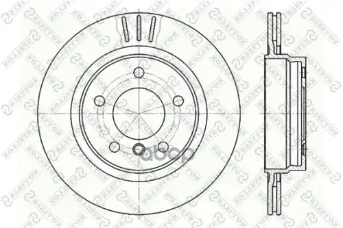 Диск тормозной задний! BMW E46 2.5/2.8/2.0D M43/M47/M52/M54 98>, Brilliance Stellox арт. 60201541VSX