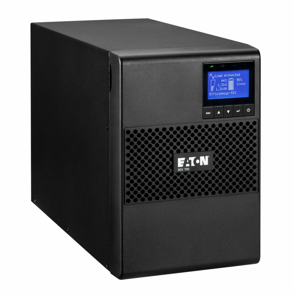 ИБП с двойным преобразованием Eaton 9SX700I (9103-3374), 700 ВА/630 Вт, 252 x 160 x 357 мм, черный