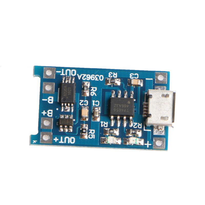 Модуль Платы Зарядки Литиевой Батареи Micro 5V 1A USB 18650 + Защита