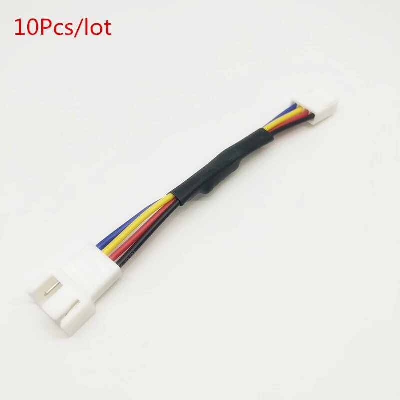 Кабель резистора вентилятора 3/4 pin 10 шт. 10pcs 4pin White