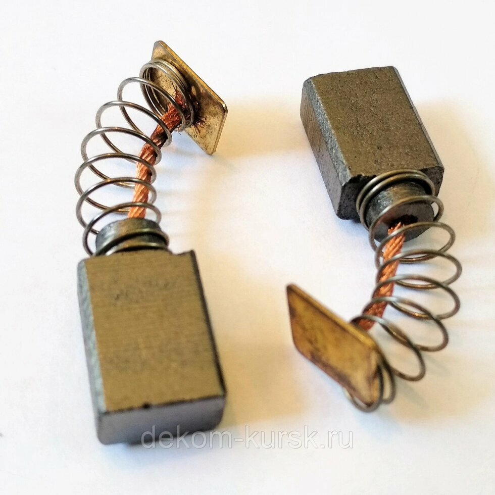 Щётки угольные пилы Калибр ЭПД ИНТЕРСКОЛ ДУ-1050 Д-16/1050 графитовые 6х10х14,3мм пара 2шт