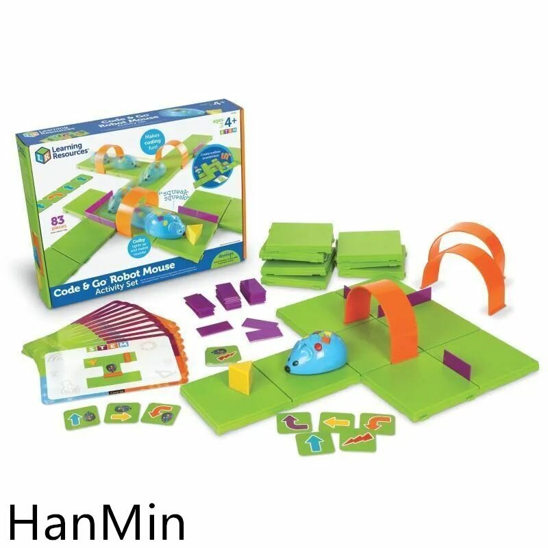 Learning Resources "Мышиный код Делюкс" Основы программирования. Развивающая игрушка (83 элемента)