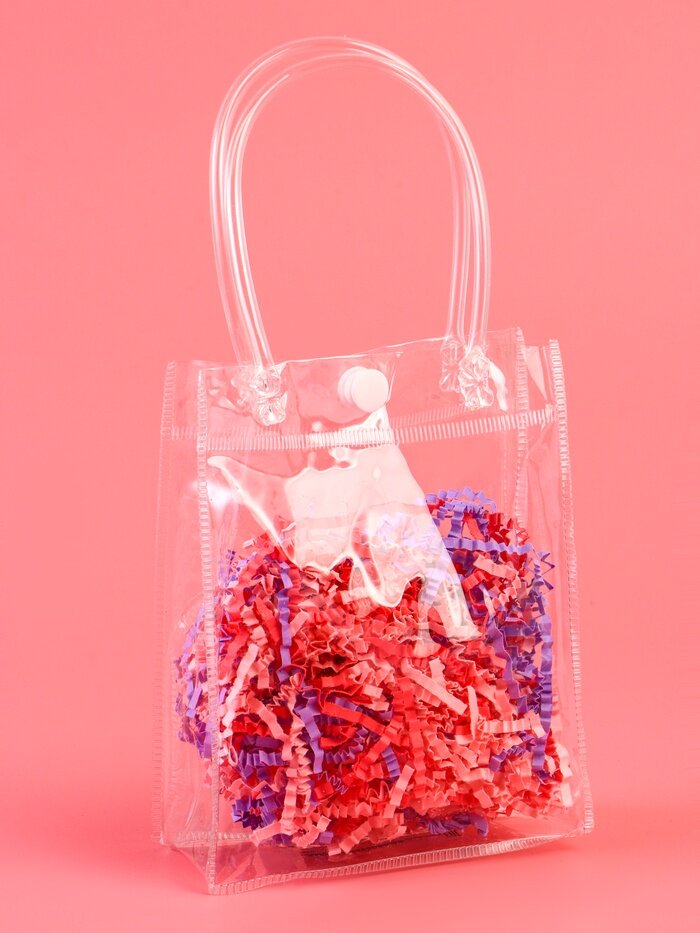 Пакет подарочный прозрачный из ПВХ, S 12×15×5.5 см