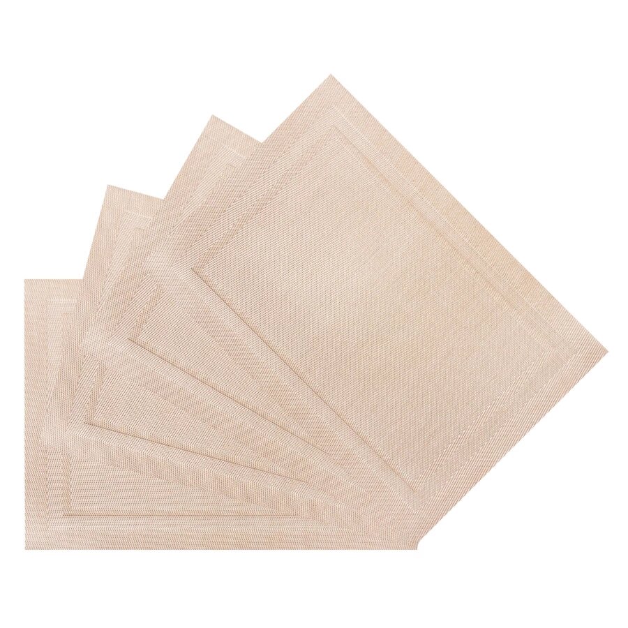 Набор салфеток подстановочных прямоугольных WO HOME ART FRAME 33х48 см, двусторонняя, 4 шт, шампань