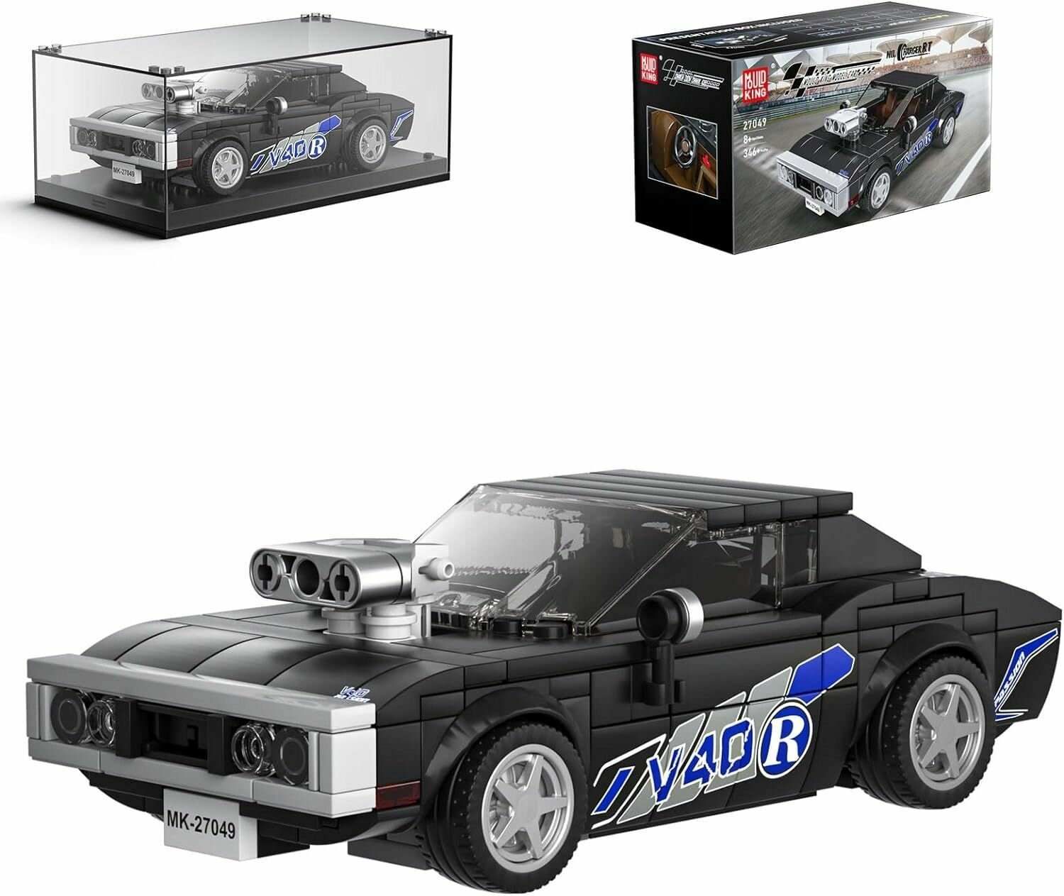 Конструктор пластиковый Mould King Dodge Charger RT - Додж Чарджер - 346эл. - Моулд кинг 27049