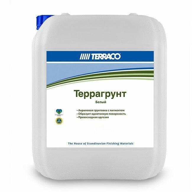 Грунтовка универсальная Terraco Террагрунт белый (10кг)