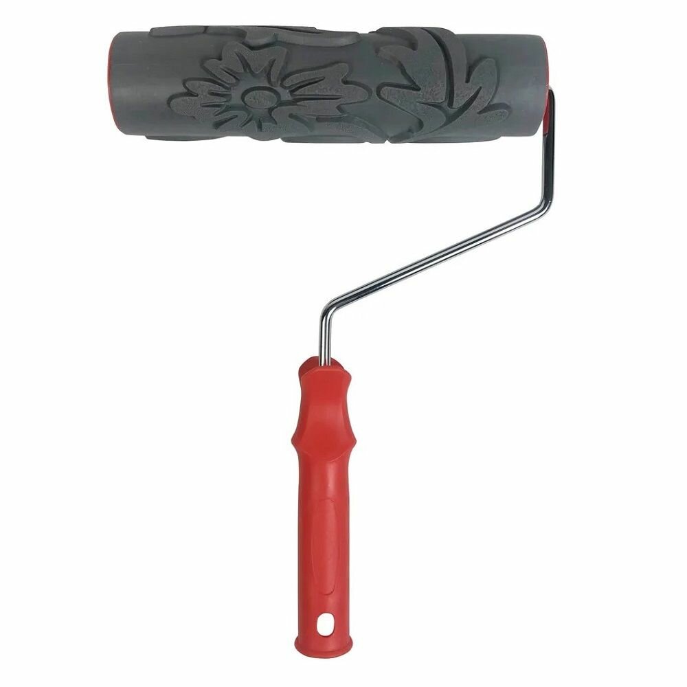 Валик декоративный резиновый жесткий STMDecor EG TH (230мм) цветущая астра EG4114TH