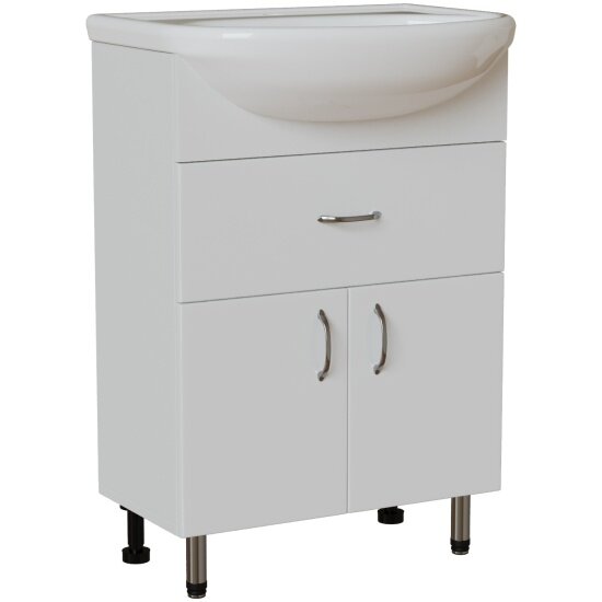 Тумба под раковину Mixline "МИСТРАЛЬ-60" под раковину Уют-60 (Rosa) (ПВХ)