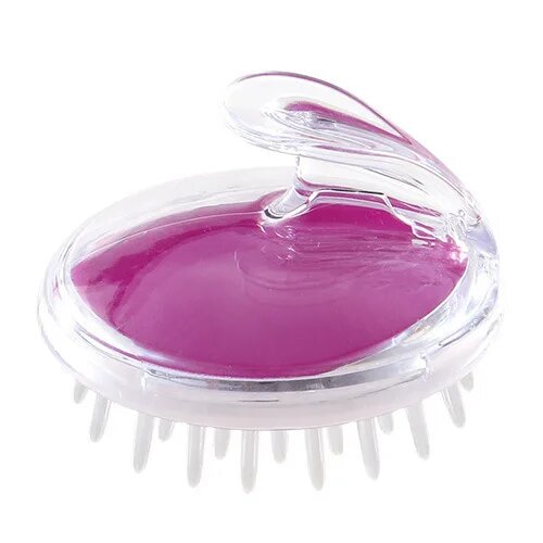 Силиконовая щетка для кожи головы Purple