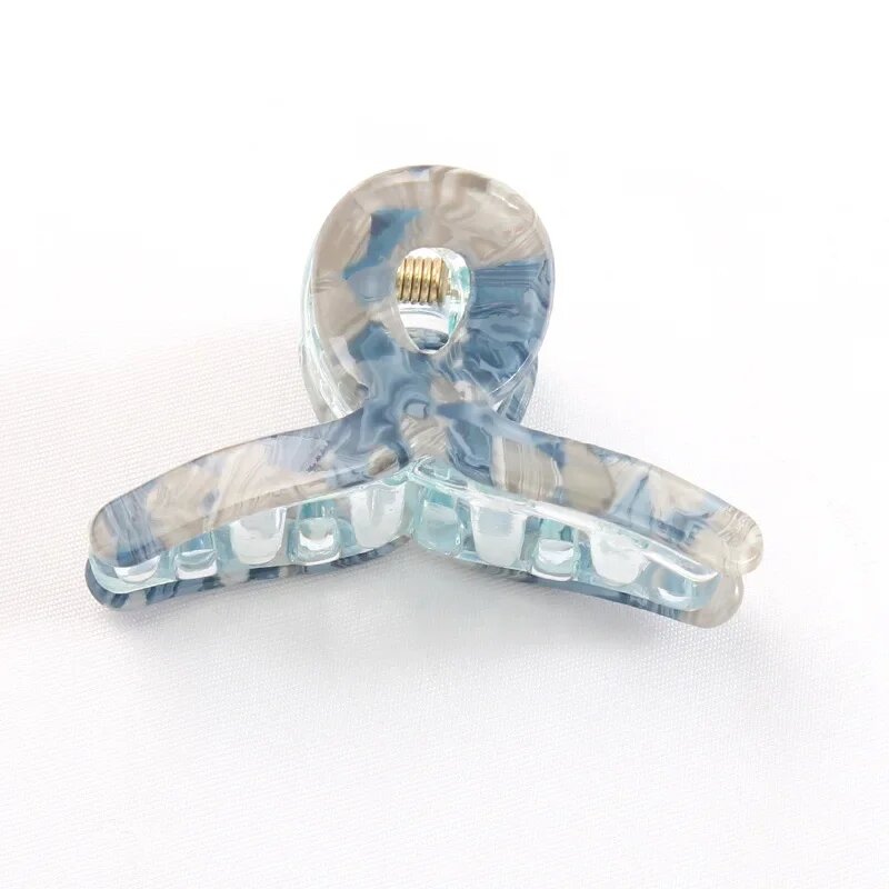 Bgffuy мини однотонный леопардовый принт акриловый крест крабовые когти заколка для волос корейская мода для девочек женские аксессуары для волос