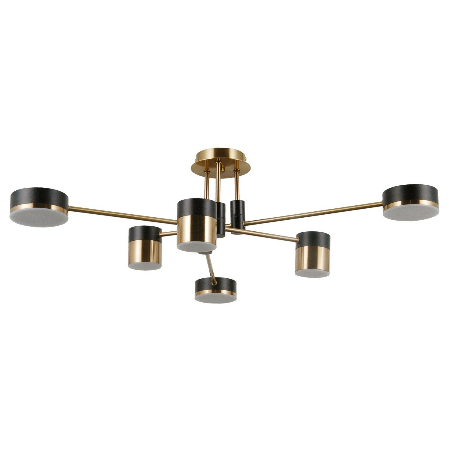 Потолочная светодиодная люстра G61420/6BRS+MBK MBK+BRS Gerhort