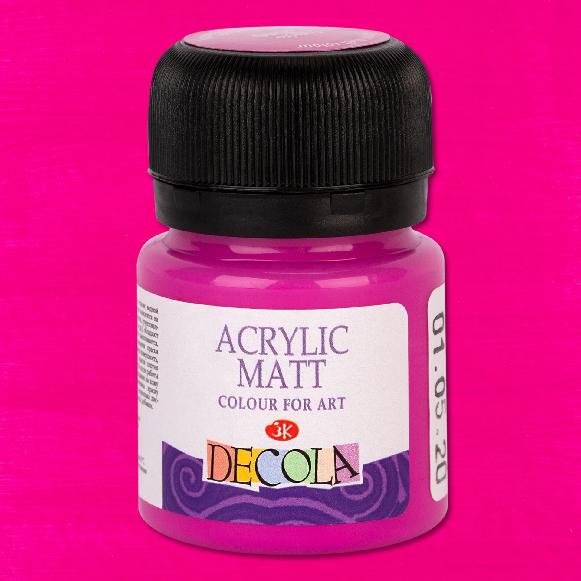 Акрил DECOLA матовый 20мл Фуксия