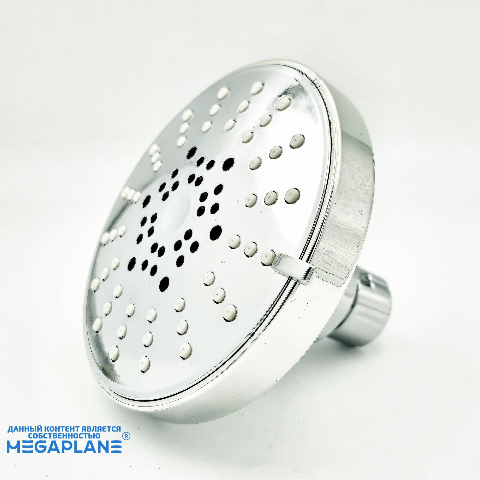 Лейка для душа потолочная, на шарнире, пятирежимная MEGAPLANE, Хром