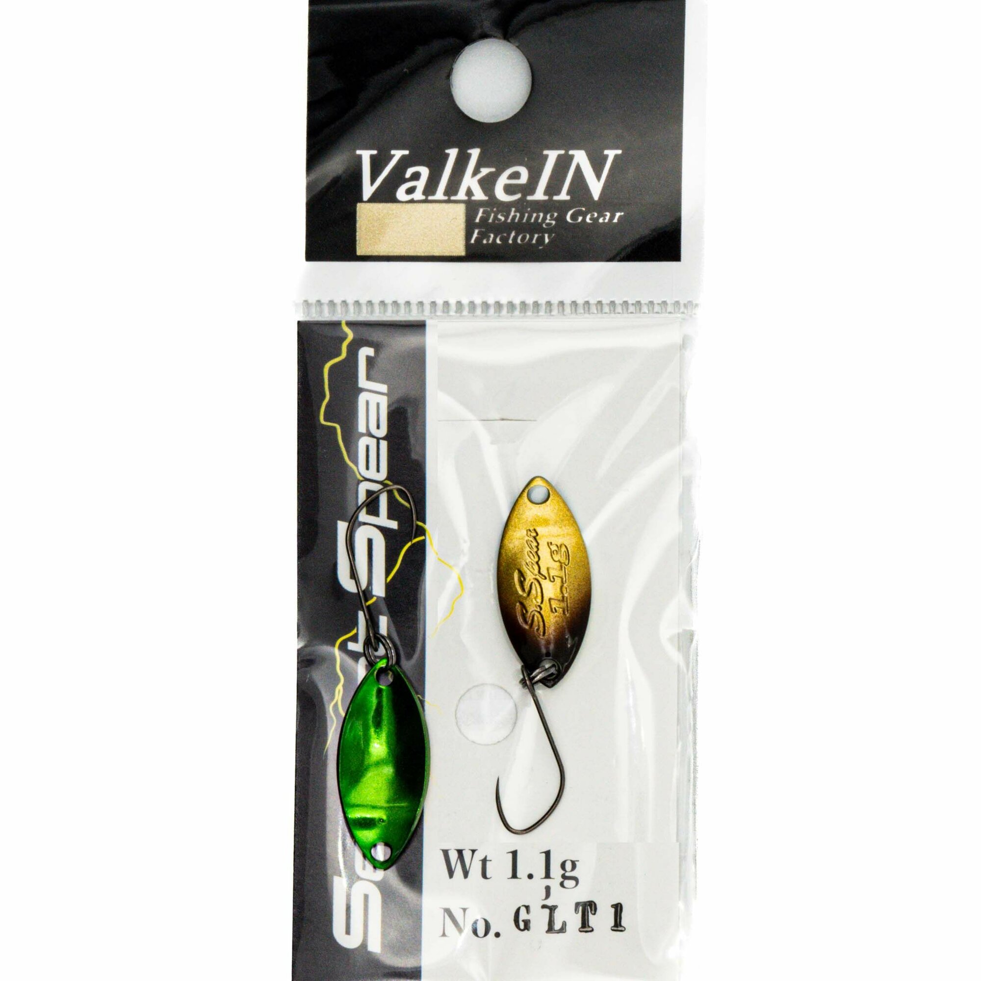 Блесна рыболовная ValkeIn Servant Spear, 1.1 гр, на форель, цвет GLT1