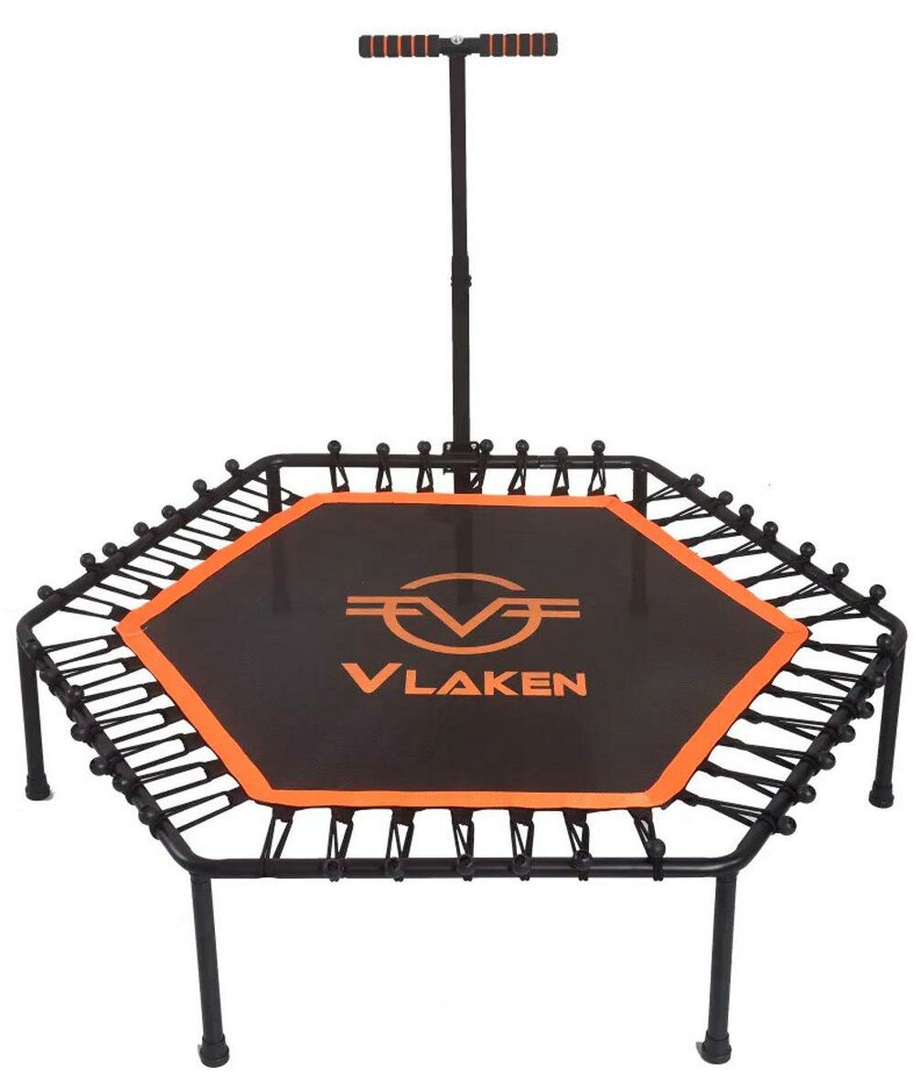 Батут Vlaken JL-006, спортивный, с ручкой, шестиугольный, 130 см, до 110 кг