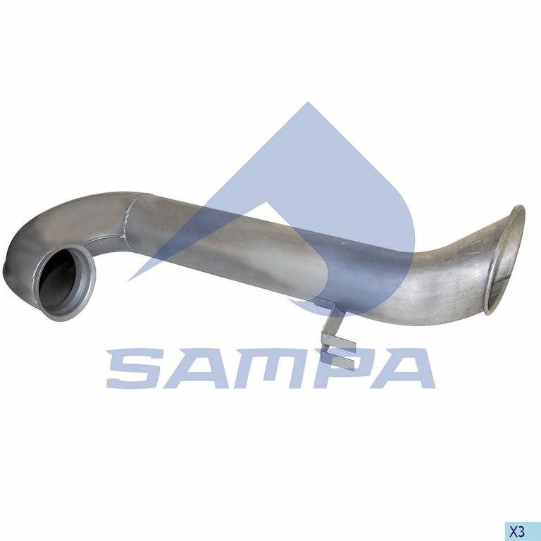 Труба выхлопная глушителя для Даф арт 050435 SAMPA