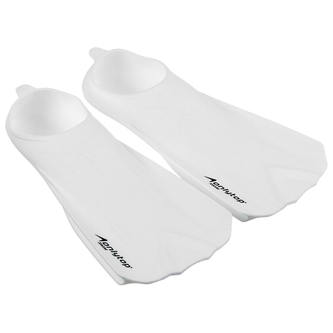 Ласты ONLYTOP, детские, силикон, с закрытой пяткой, короткие, белые
