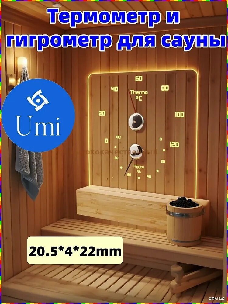 Механический термометр и гигрометр для бани, измерение температуры от 0 до 120 C и влажности