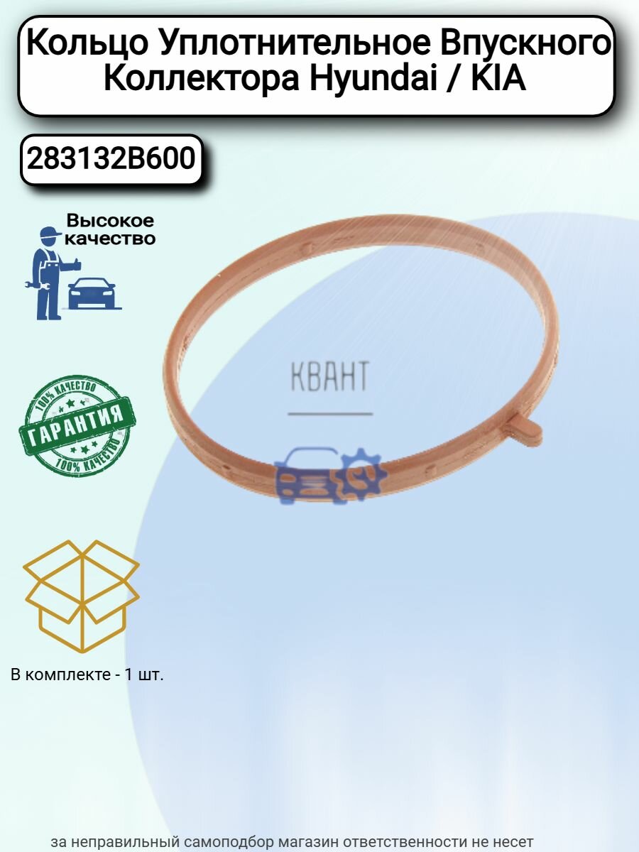Кольцо Уплотнительное Впускного Коллектора Hyundai / KIA 283132B600