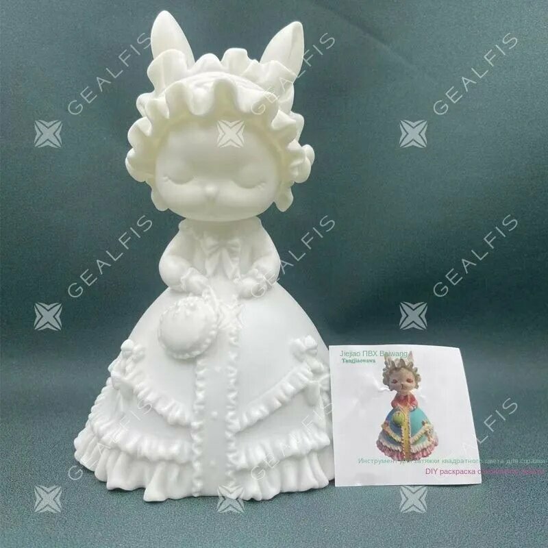 Набор для творческого обучения/раскрашивание гипсовых статуй/набор для рисования, раскрашивание гипсовых статуй 12 цветами и двумя кистями