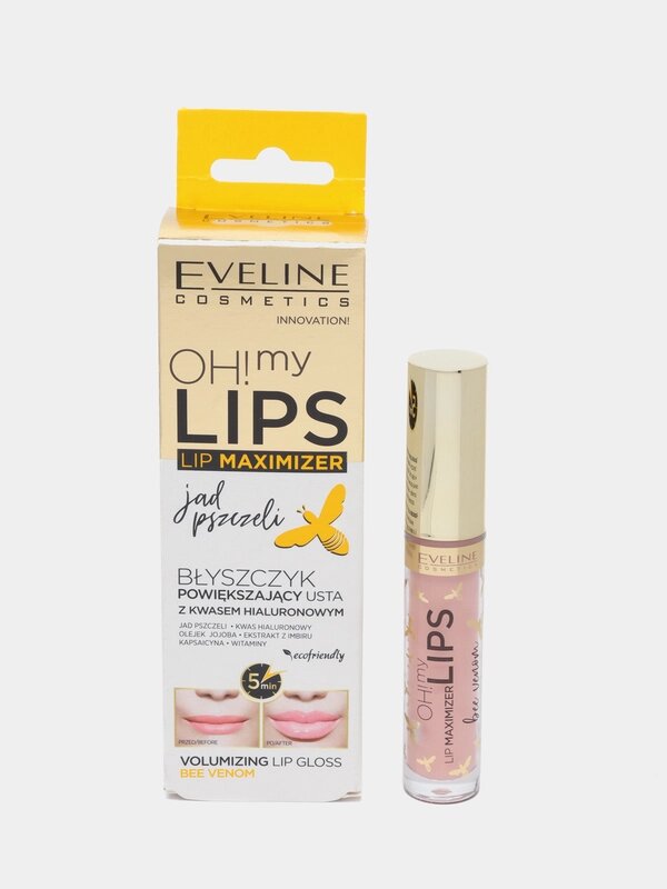 Блеск для губ с эффектом увеличения, Пчелиный яд 4,5мл