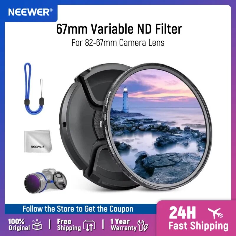NEEWER 82mm ND-фильтр переменный ND2-32
