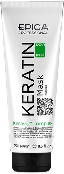 EPICA Professional Маска для волос Keratin PRO, 12 г, 250 мл, туба