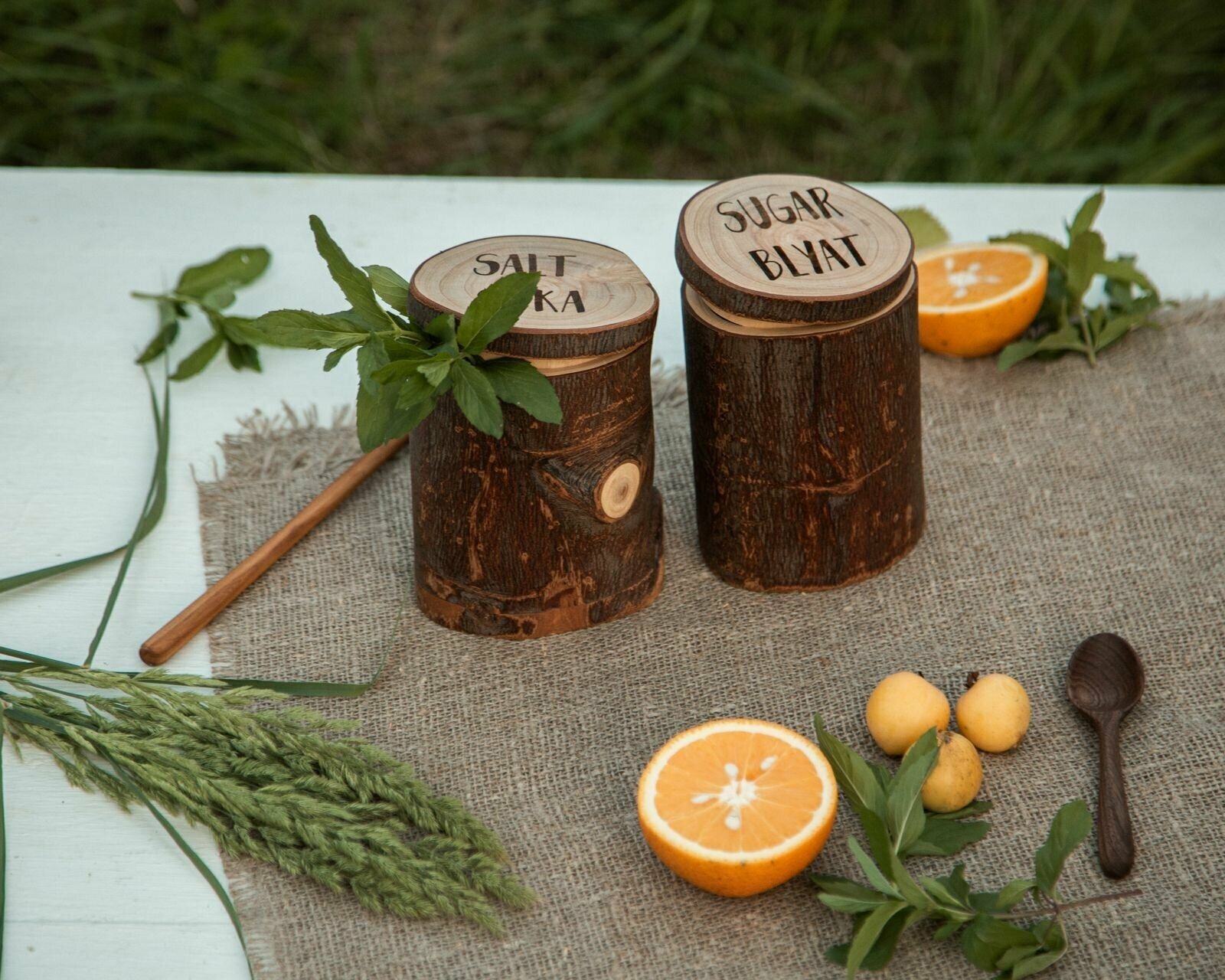 Набор 3KEDA "Соль-сахар", дерево, 2 предмета.