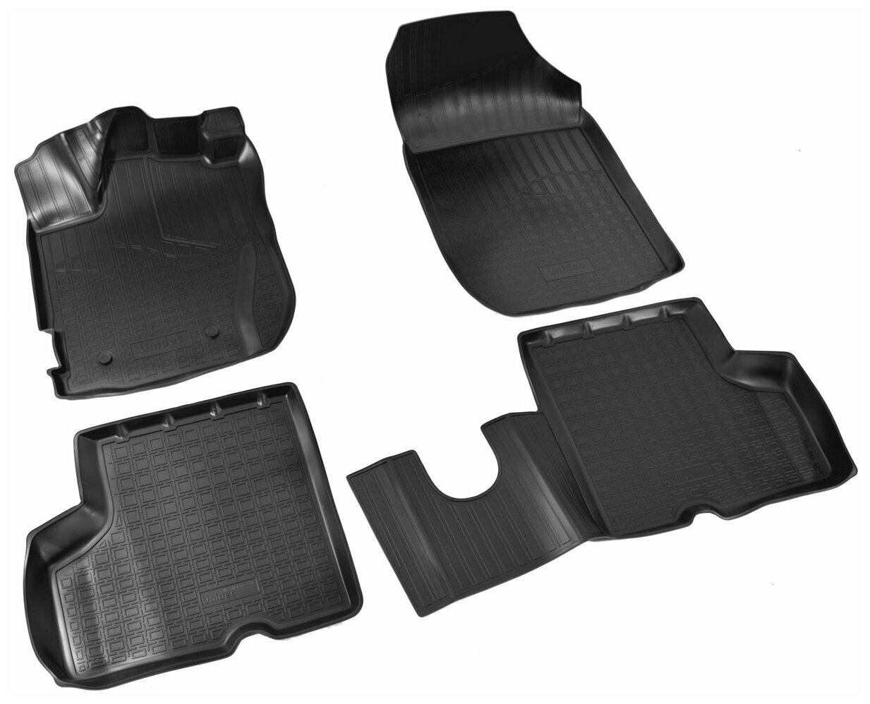 Коврики салона для Renault Kaptur 3D (2016) Norplast, NPA11-C69-240, Чёрный