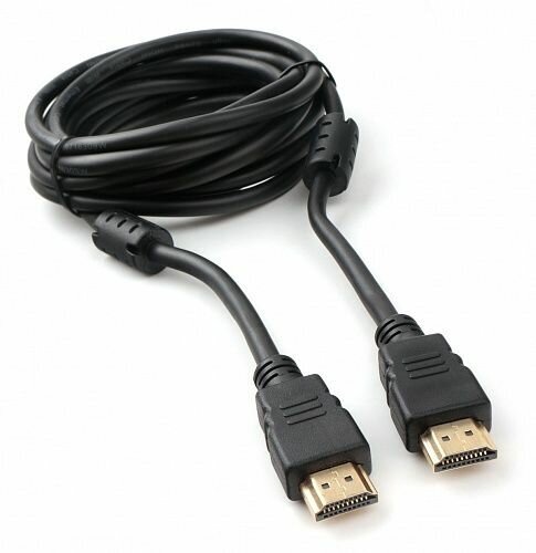 Кабель интерфейсный HDMI Cablexpert CCF2-HDMI4-10 3м, v2.0, 19M/19M, черный, позол. разъемы, экран, 2 ферр кольца