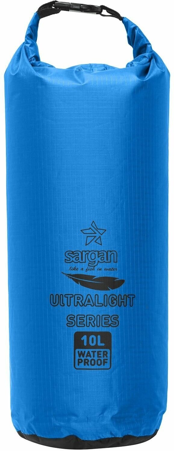 Гермомешок SARGAN "легко" TAFFETA RIPSTOP синий объем 10 литров