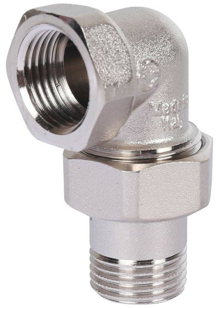 Разъемное угловое соединение "американка" ВН, никелированное 1/2" STOUT (SFT-0059-000012)