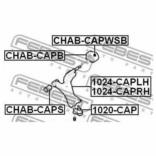 Сайлентблок рычага подвески ) Febest chabcaps для Chevrolet Captiva, Equinox; Opel Antara