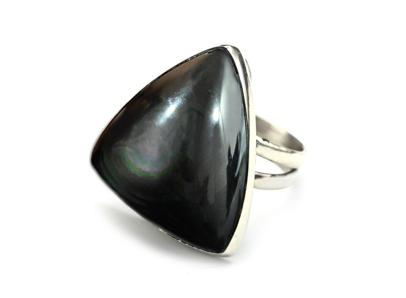 Кольцо, обсидиан