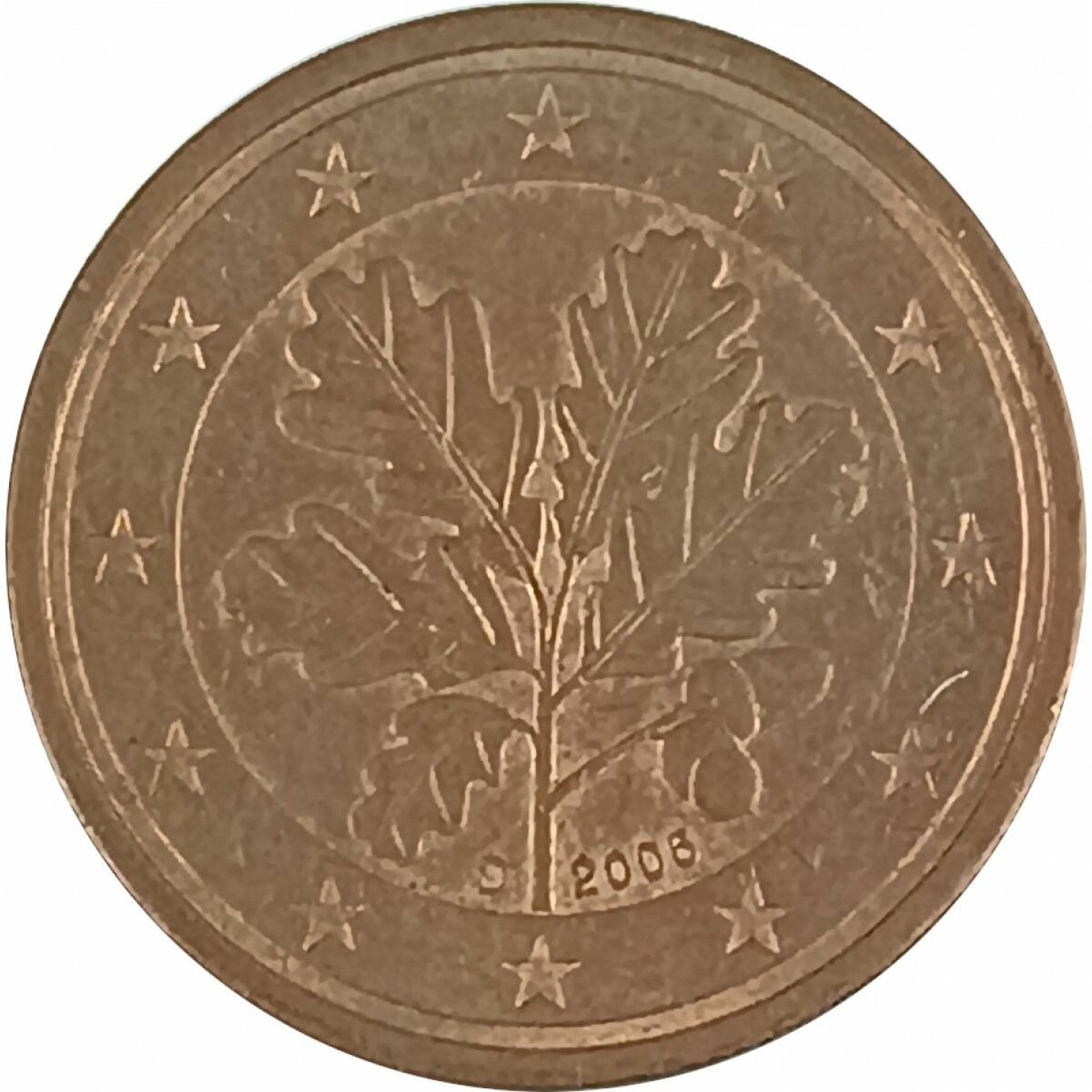 2 евроцента 2006 Германия D из оборота