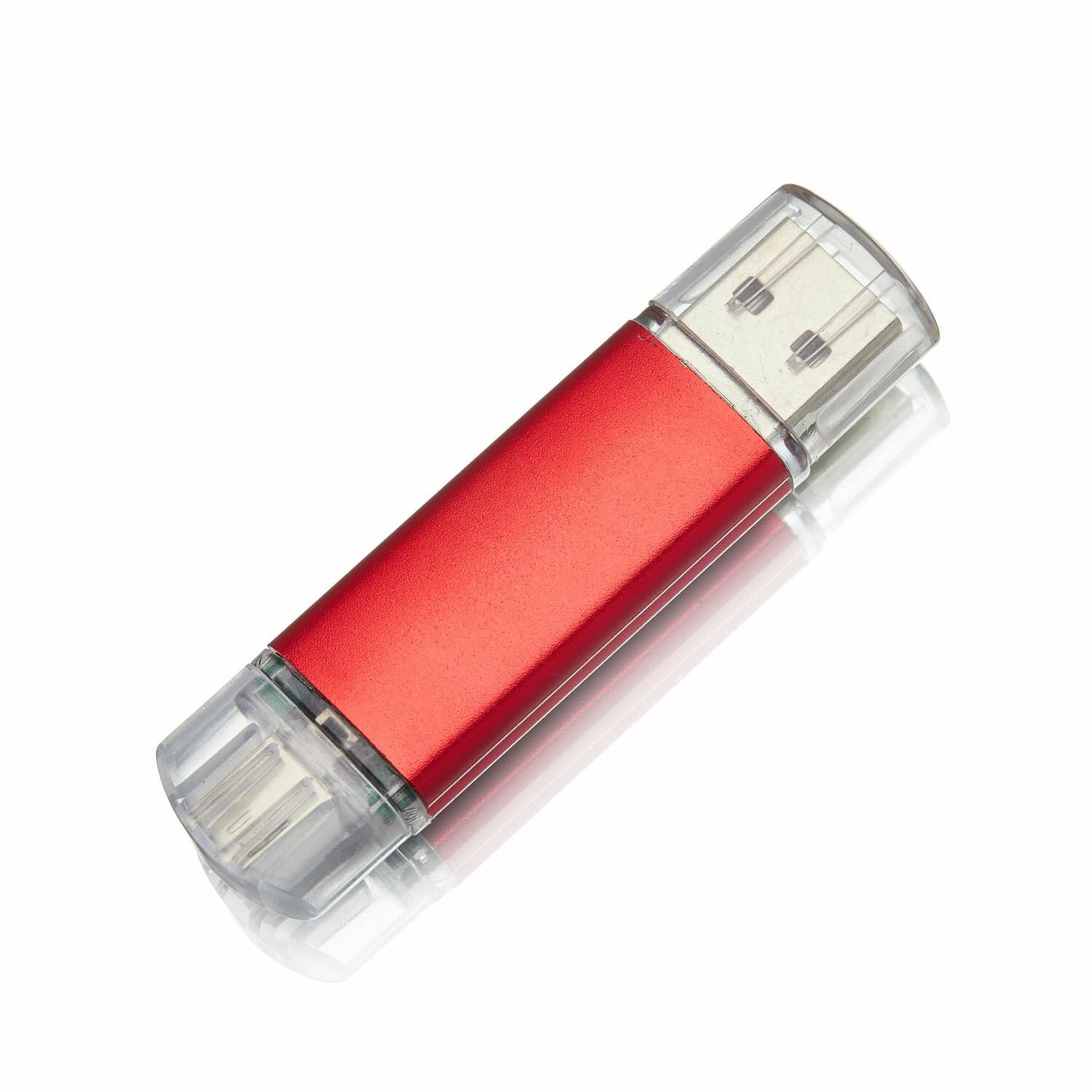 OTG Флешка Simple, 16 ГБ, красная, арт. F05